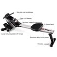 Gymax Folding Magnetic Rowing Machine Rower Exercise Cardio Adjustable ...