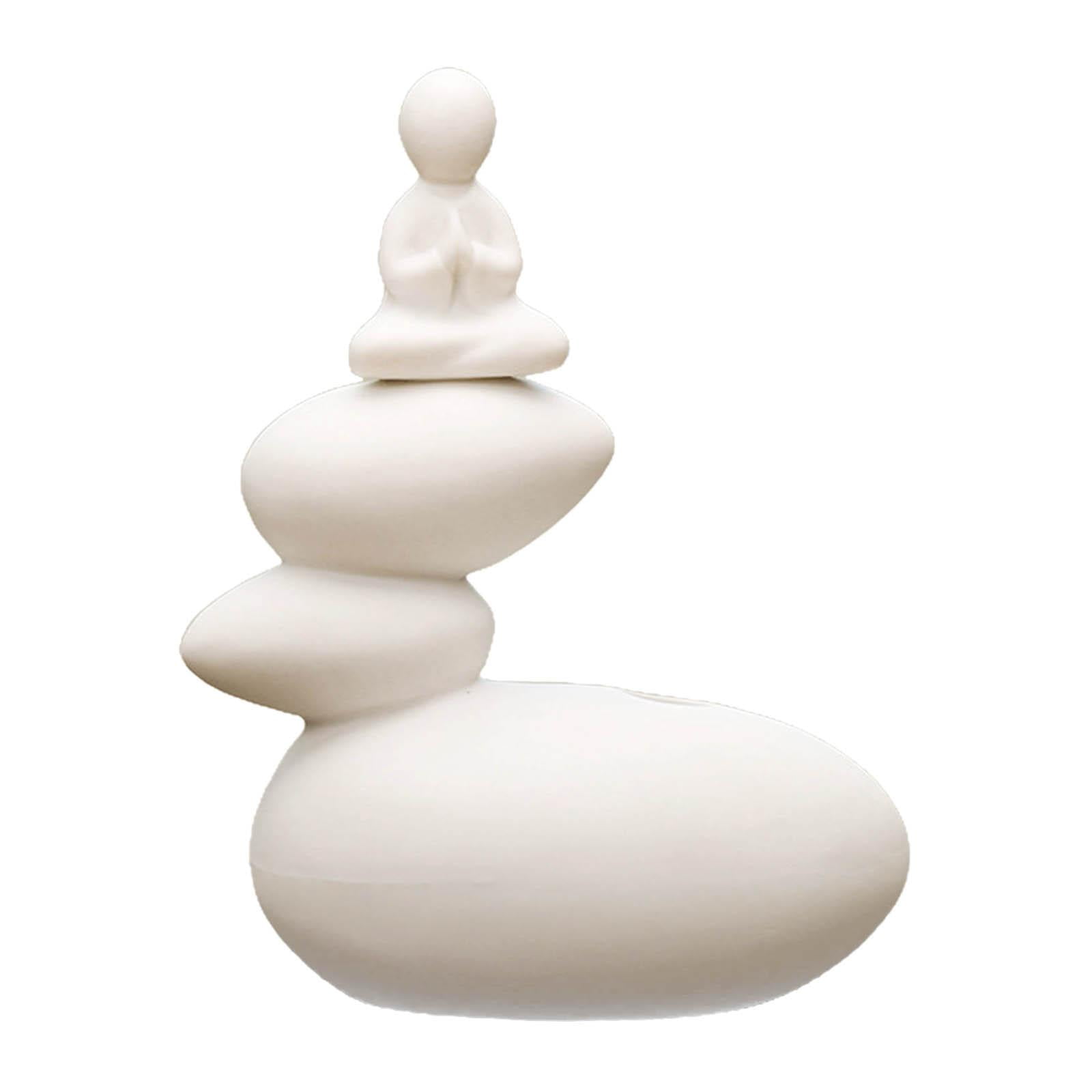 1 estatua de Buda de cerámica , accesorios de arreglo floral para ...