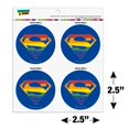 Superman Rainbow Shield Logo Refrigerator Fridge Locker Vinyl Circle ...