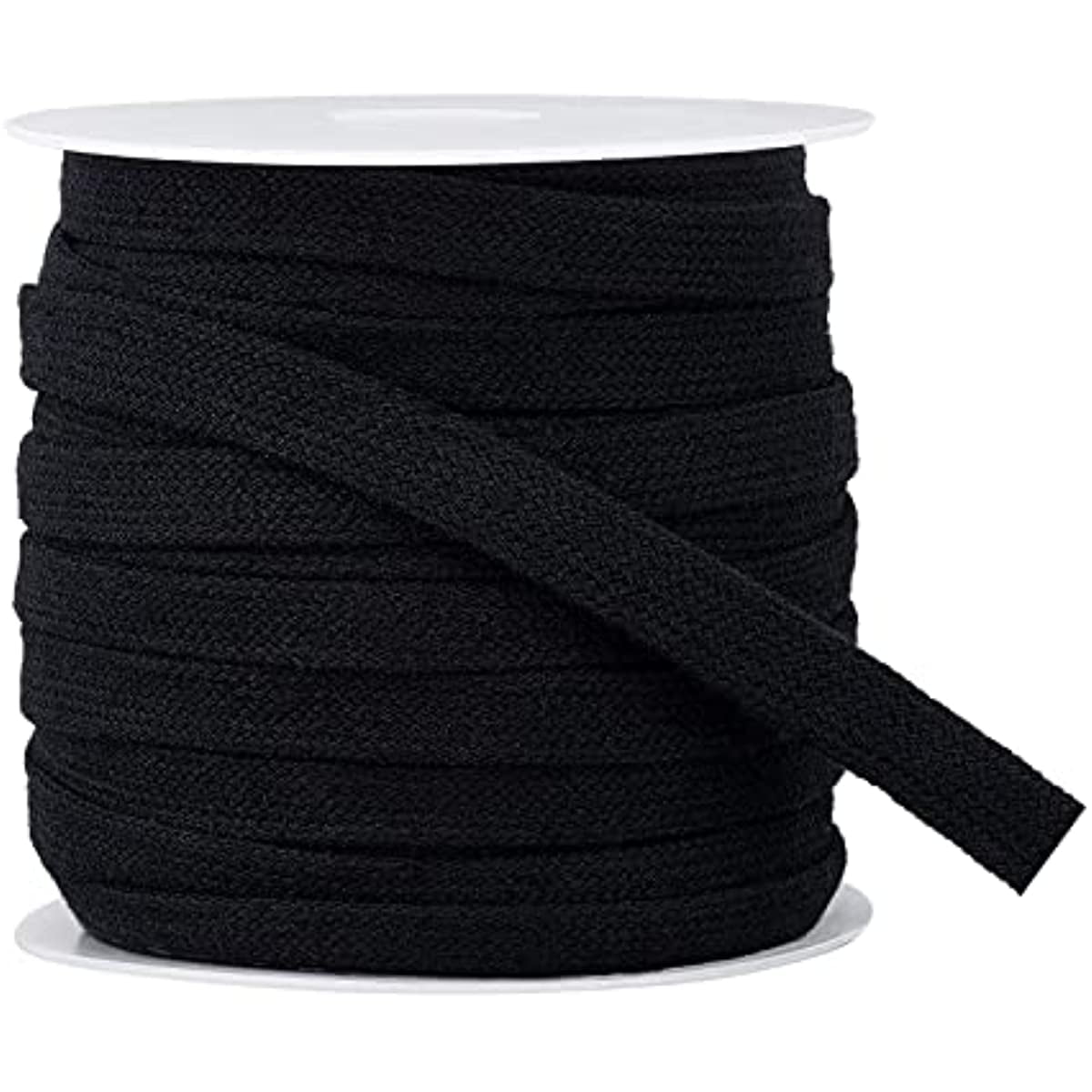 27 Yards Black Flat Replacement Cotton Cords Soft Drawstring Draw Cord ...
