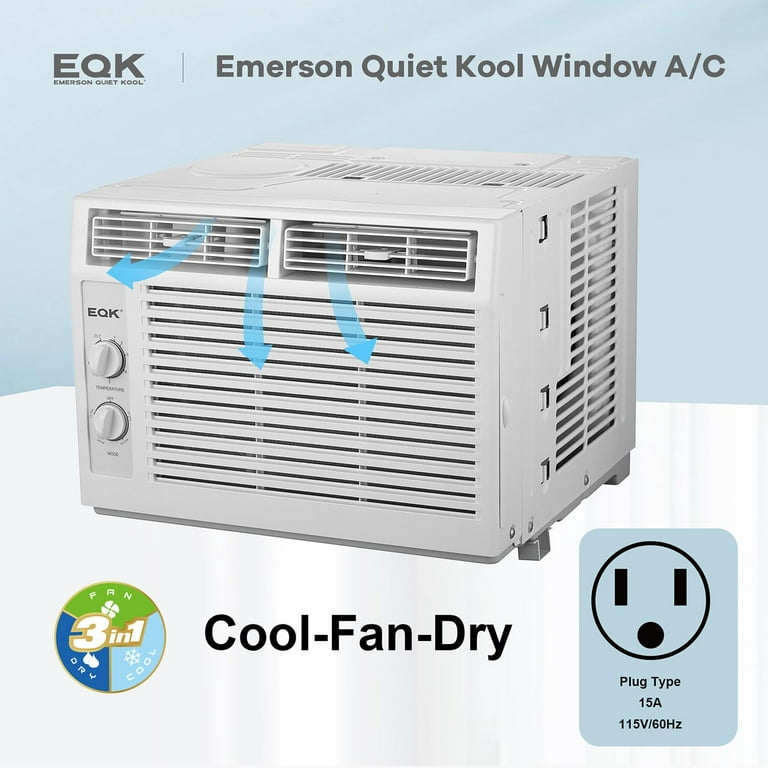 Emerson Quiet Kool 5,000 BTU 115-Volt 150 Window Air, 46% OFF