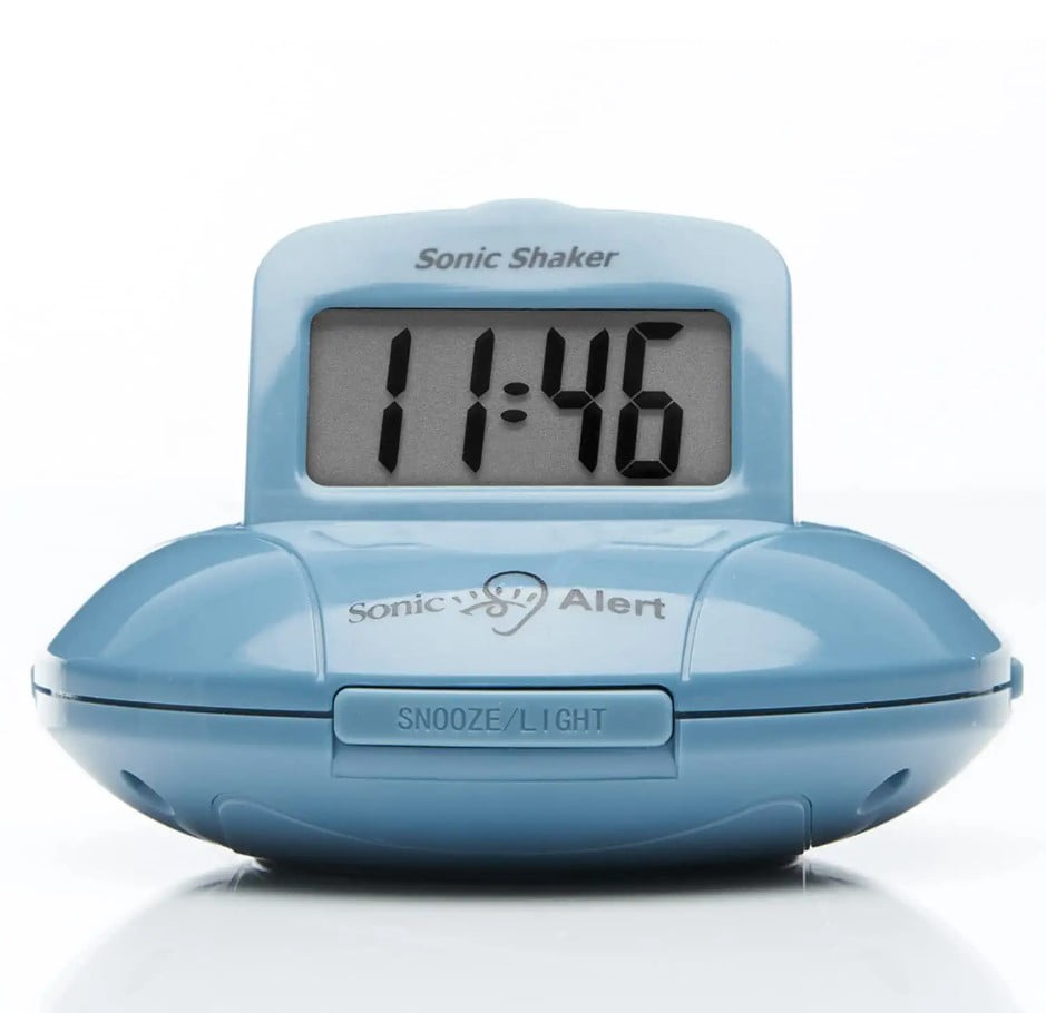 Sonic Alert Jade Portable Alarm Clock - Portable Alarm Clock for ...