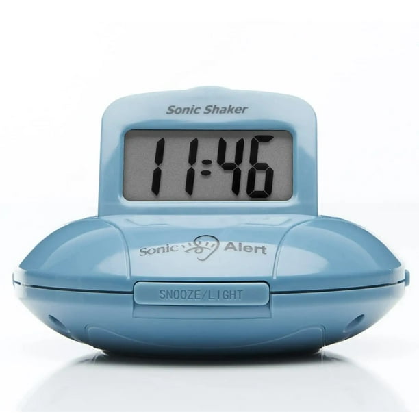 Sonic Alert Jade Portable Alarm Clock - Portable Alarm Clock for ...