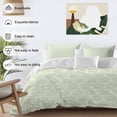 Baroque Pattern 4 Piece Duvet Cover Set Queen Size Green Vintage ...