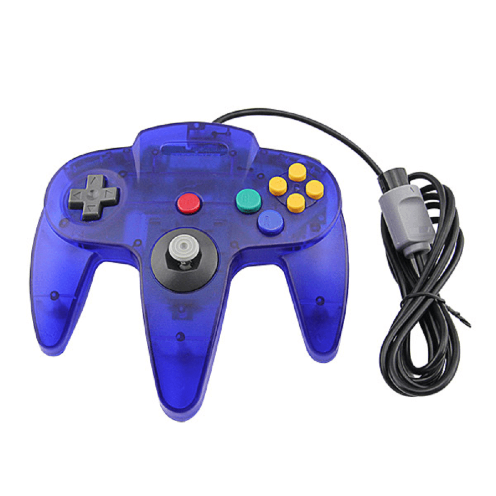 Mando Genérico Blue Mamba Compatible con Nintendo 64 Cristal Azul ...