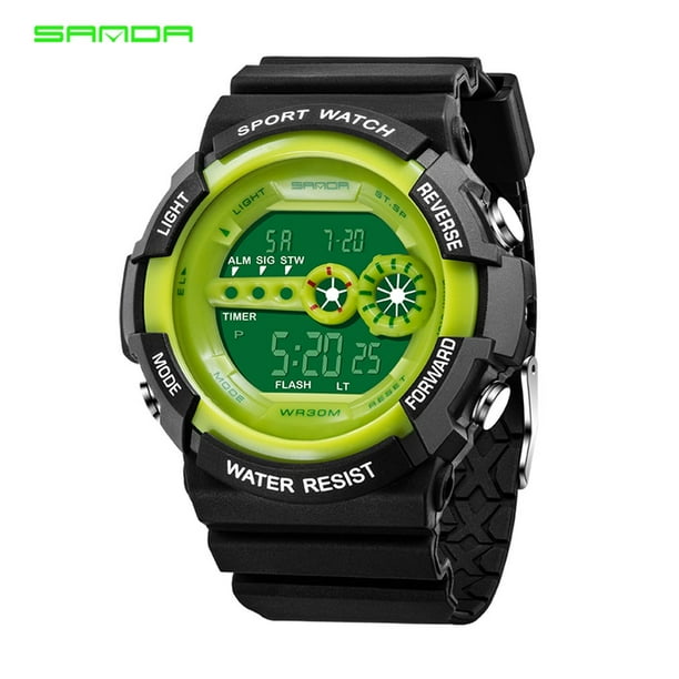 Men Electronic Wrist Watch Backlight Water-resistant Sport Watch for ...