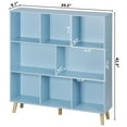 8 Cube Storage Organizer, 3 Shelf Wood Bookshelf Storage Shelf for Home ...