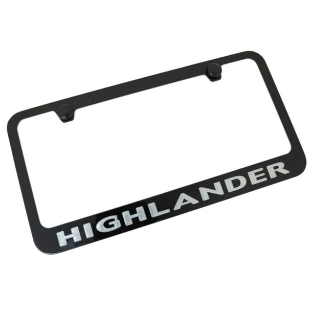 Toyota Highlander Black Metal License Plate Frame - Walmart.com