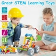 DIY 10-in-1 Robot Building Kit - 167-Piece Soft Rubber Construction Set, Build Robots, Vehicles ...