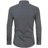 Alimens & Gentle Men's Stain Sheild Dress Shirts Long Sleeve Stretch ...