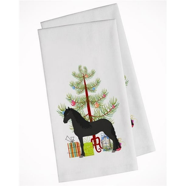 Friesian Horse Christmas White Kitchen Towel - Set of 2 - Walmart.ca
