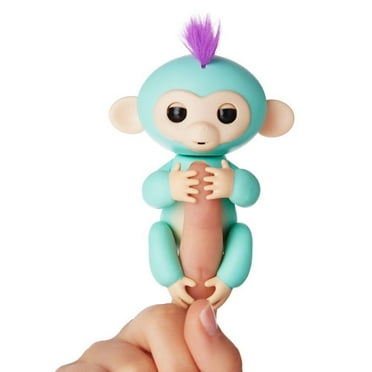 Fingerlings - Interactive Baby Monkey- Boris (Blue with Orange Hair) By ...