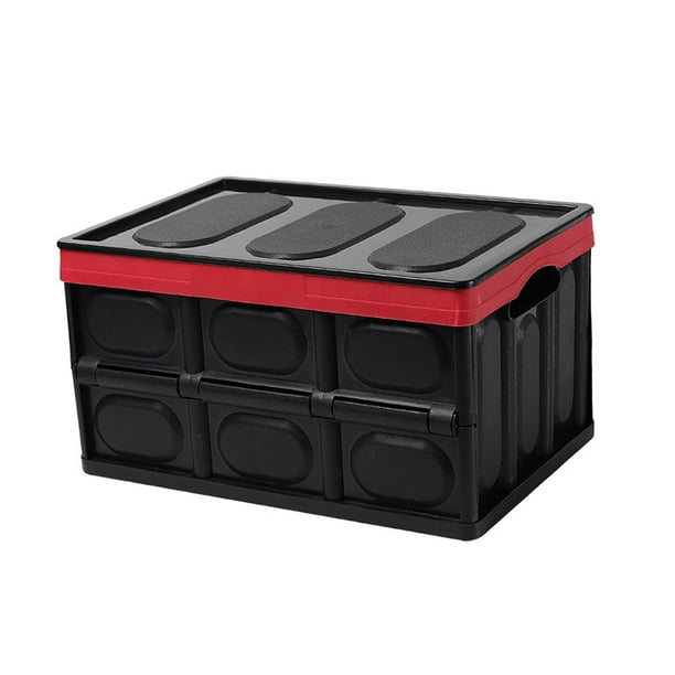 Contenedor de almacenamiento plegable con tapa, caja organizadora de ...