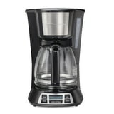 Hamilton Beach Programmable 12 Cup Coffee Maker 49630C, Stainless Steel ...