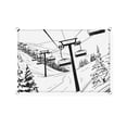 Hand Drawn Landscape Sun Shade Sail 14'X18' Cable Cars Mountain Forest ...