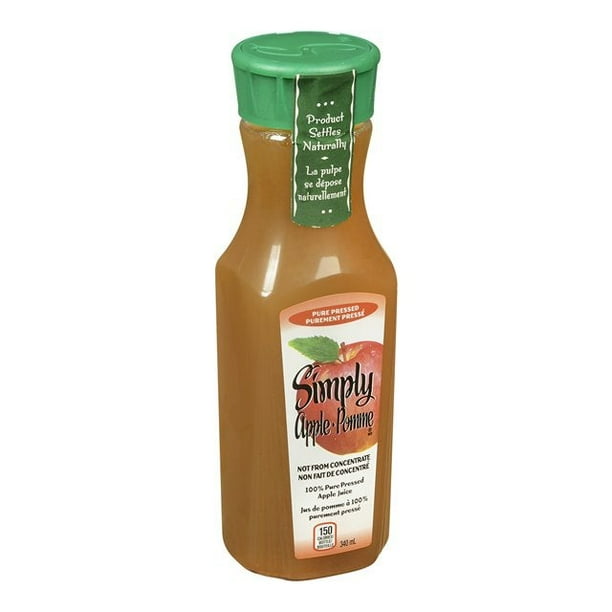 Simply Apple Juice, 100 Percent, Polyethylene | 340ML/Unit, 12 Units ...