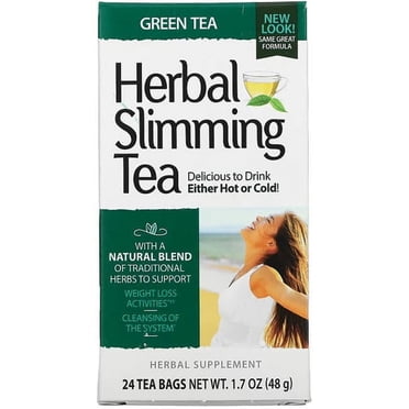 21st Century Herbal Slimming Tea, Honey Lemon 24 ct |2 Pack - Walmart.com