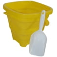 Packable Pails Collapsible Beach Pail, Set of 2, Orange and Yellow ...