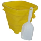 Packable Pails Collapsible Beach Pail, Set of 2, Orange and Yellow ...
