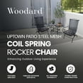 Woodard Uptown Outdoor Home Garden Metal Patio Steel Mesh Coil Spring ...