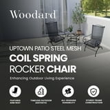 Woodard Uptown Outdoor Home Garden Metal Patio Steel Mesh Coil Spring ...