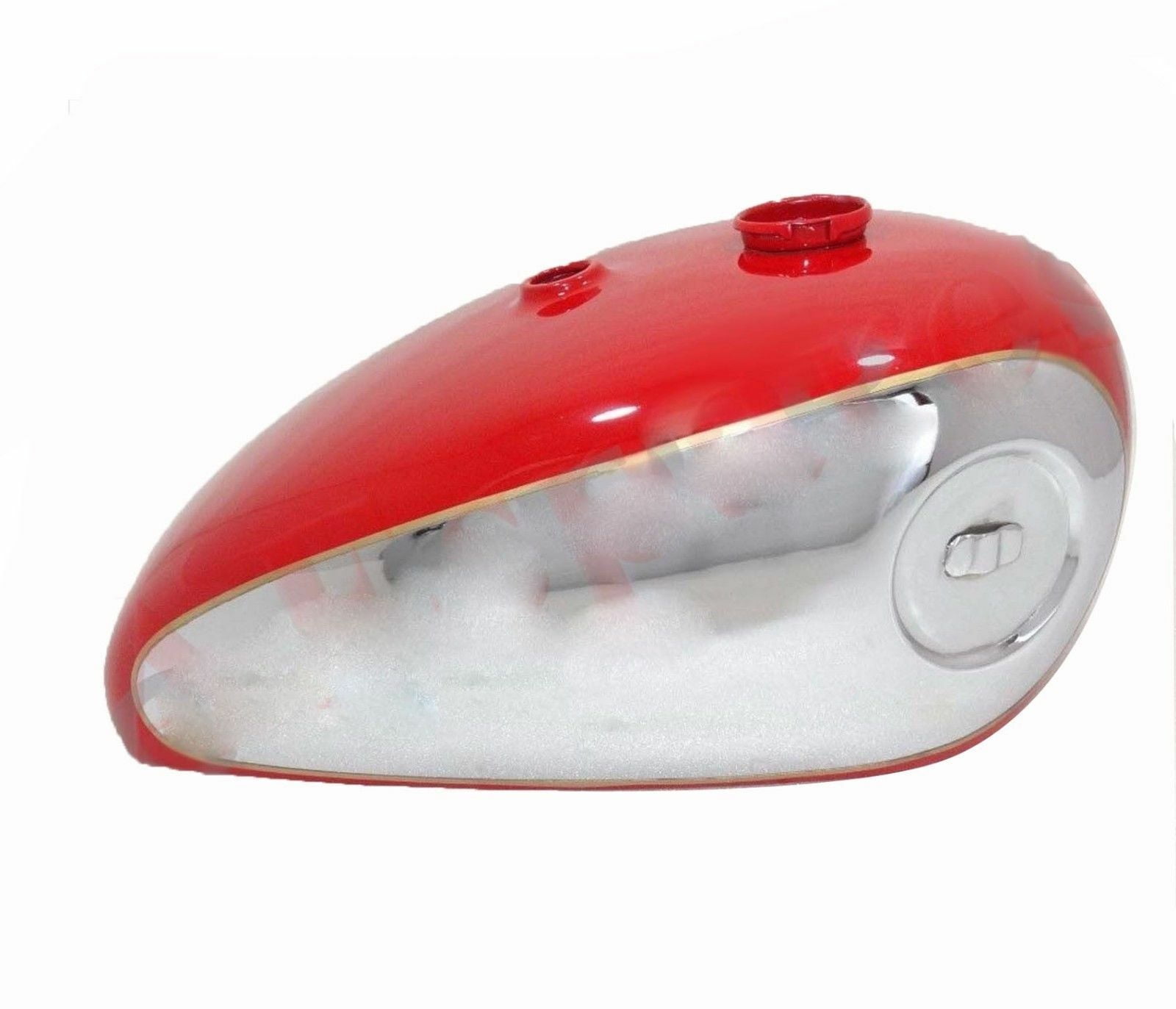 BSA B31 A7 A10 swing arm frame gas fuel petrol tank chromed and Red ...