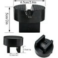 AUTOXBERT 2X Car Jack Pad, Rubber Slotted Frame Rail Protector, Anti ...