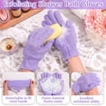 Exfoliating Back Scrubber Bath Gloves Set, Exfoliating Shower Towel ...
