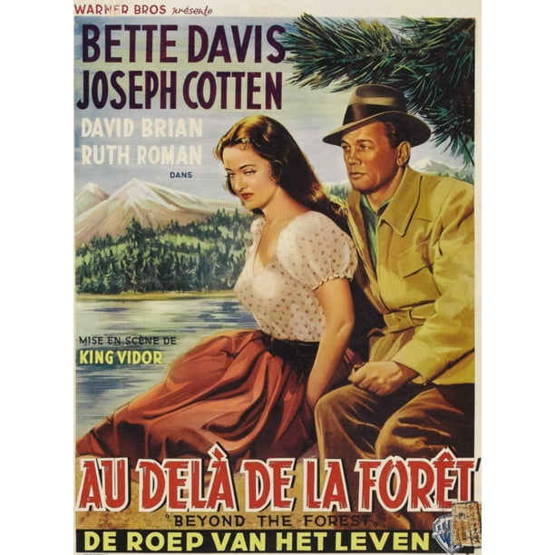 Au-delà de la Forêt (aka au dela de la foret) l-r: bette davis joseph cotten on belgian poster ...