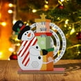 Zeiwohndc Rotating Christmas Advent Calendar Wooden Holiday Advent ...