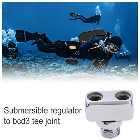 Diving Hose Splitter Portable Removable Water Brass Portable 1 to 2 LP ...