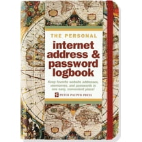 Peter Pauper Press, Internet Address & Password Logbook, Large Format ...