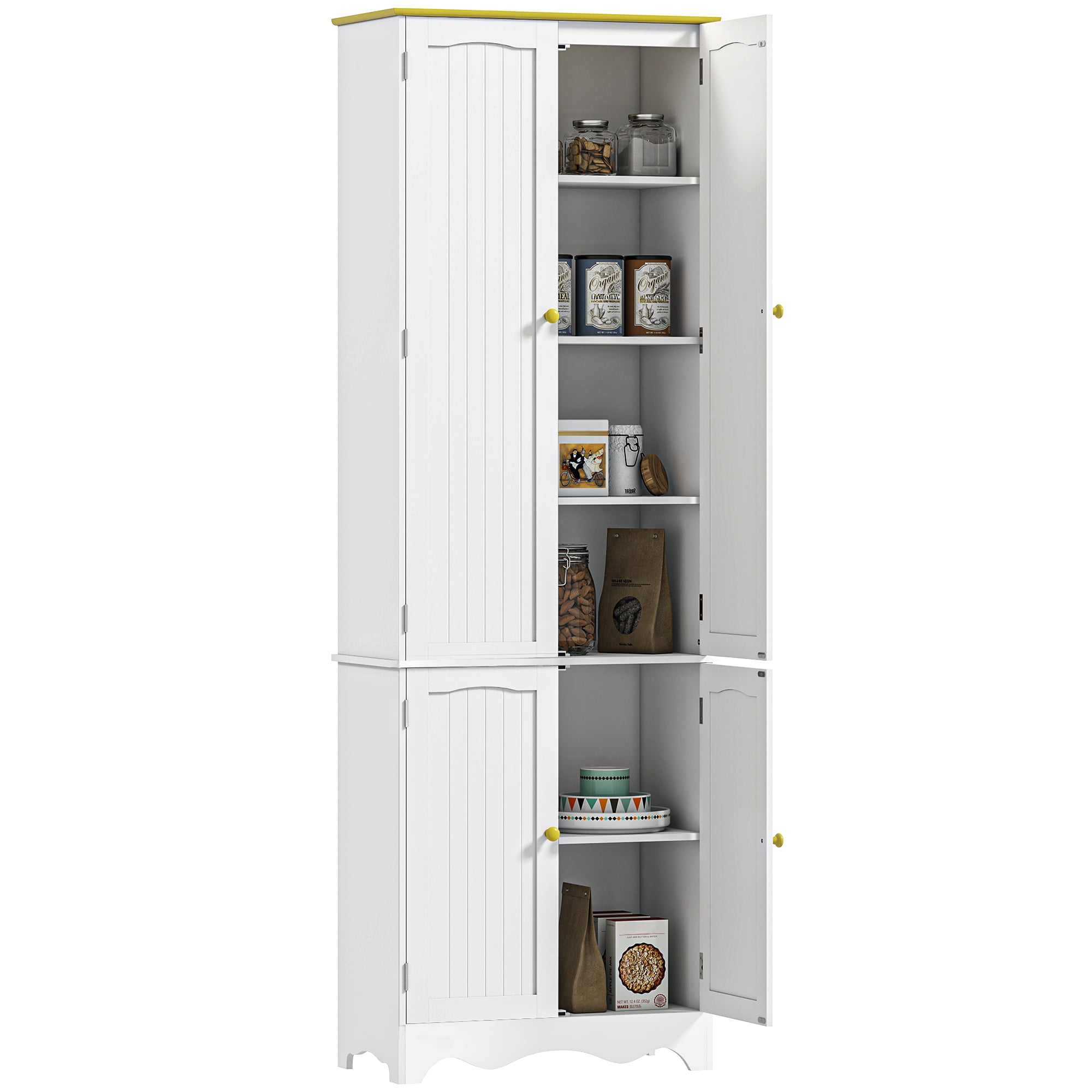 Click here for Homcom Freestanding Kitchen Pantry Storage Cabinet... prices