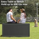 "BiFanuo 100 Gallon Deck Box, Waterproof Resin Outdoor Storage ...