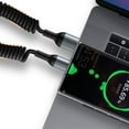 Double End Type C Charging Wire Male Port USB C Spring Coiled Cable ...
