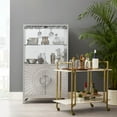 Stellar Mirrored Home Bar Cabinet in Matte Silver - Walmart.com Stellar Mirrored Home Bar Cabinet in Matte Silver - Walmart.com