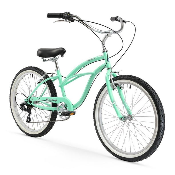 Firmstrong Urban Lady 7 Speed Women's 24" Beach Cruiser Bike In Mint ...