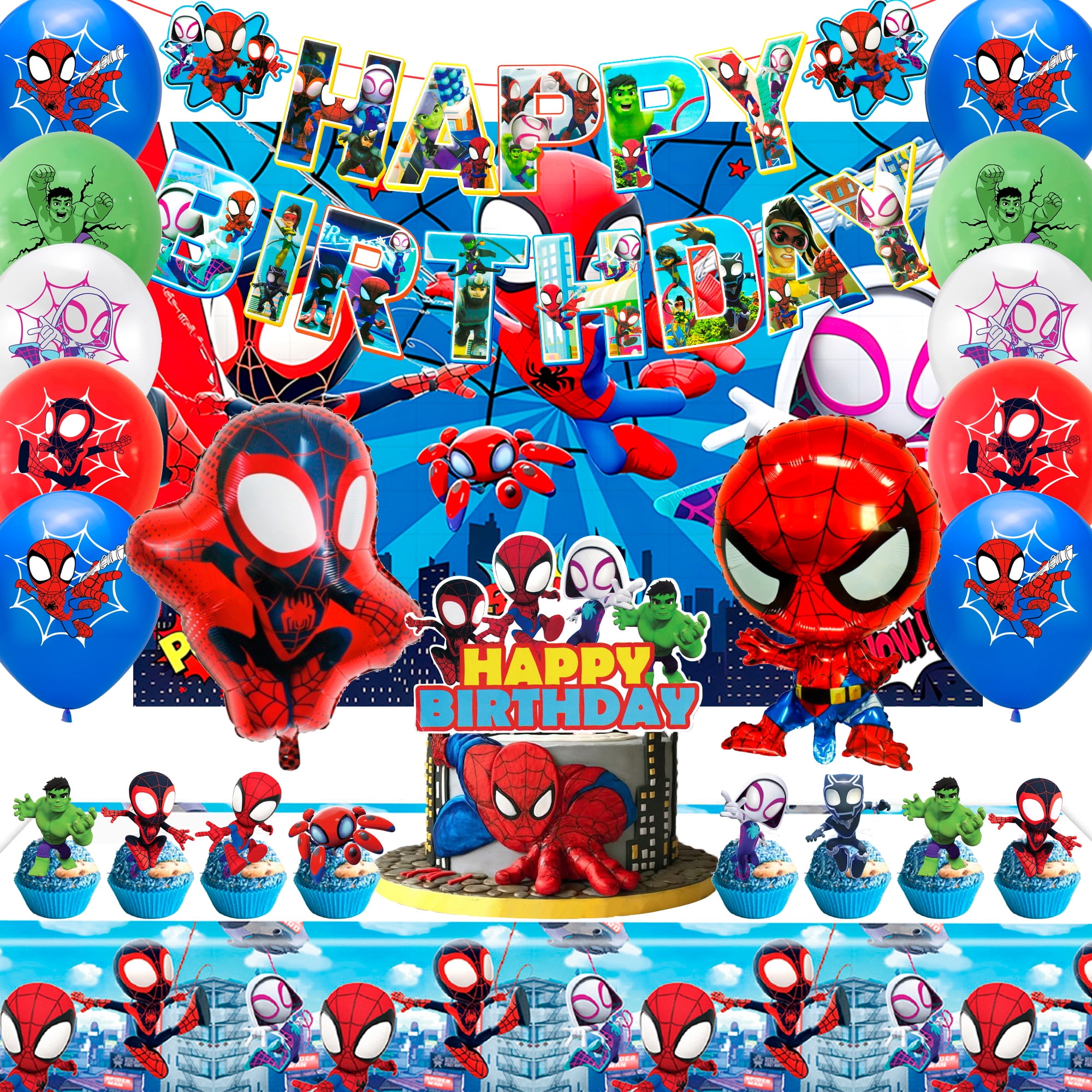 Click here for Svveautify Spiderman & Friends Themed Birthday Par... prices
