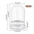 1pc Glass Dome Cover Decorative Display Case Cloche Bell Jar Terrarium ...