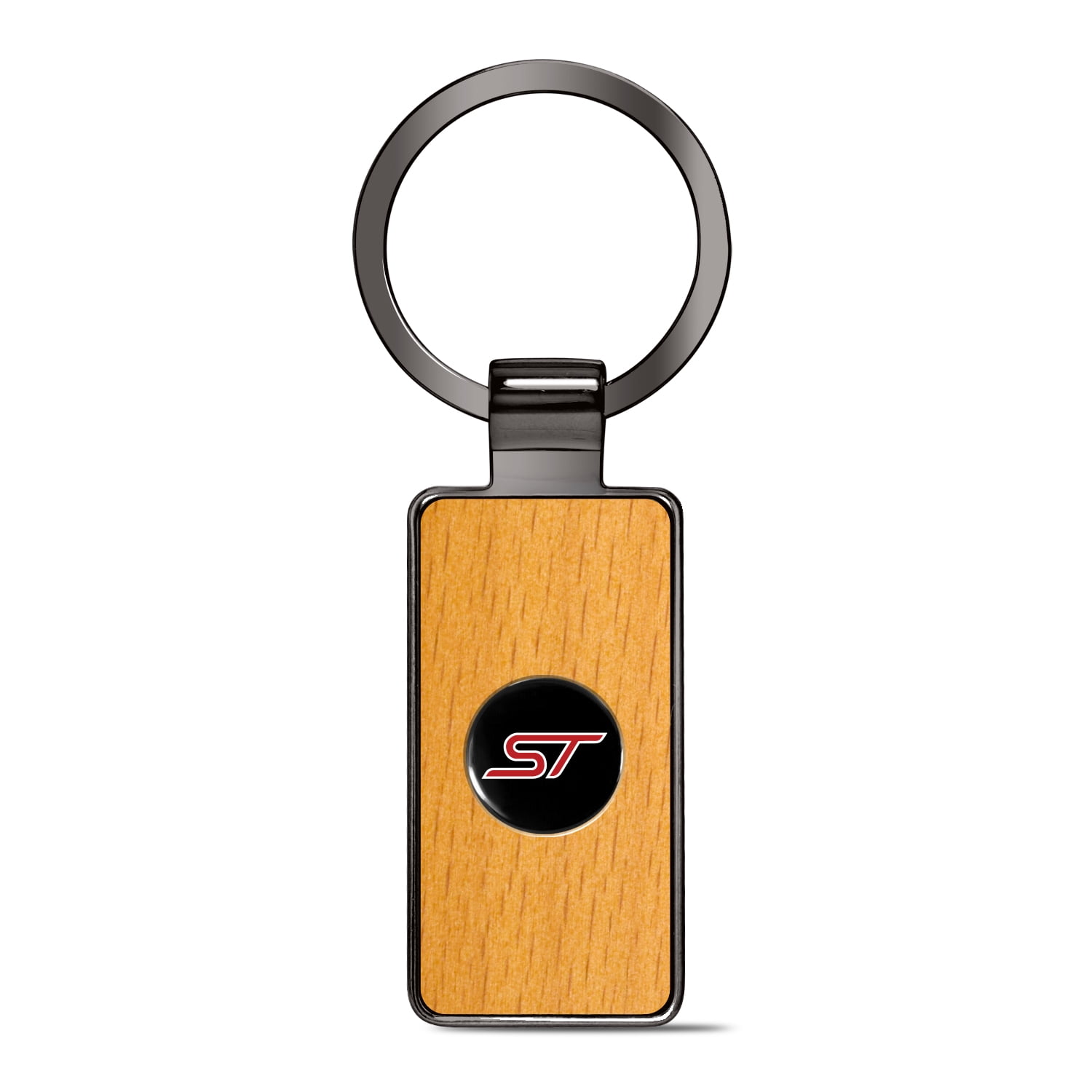 iPick Image for Ford ST Roundel Logo in Black on Maple Wood Gray ...