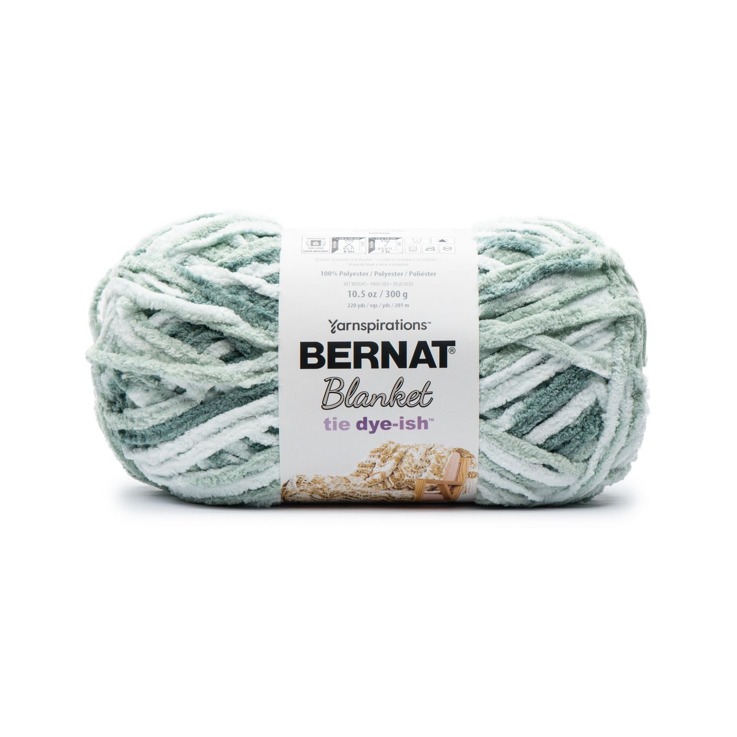 Click here for Bernat Blanket Tie Dye-Ish Yarn  Polyester #6 Supe... prices