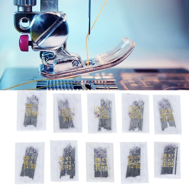 Agujas de metal, 10 piezas/juego DBx1, accesorio para máquina de coser de 6 tipos, agujas de ...