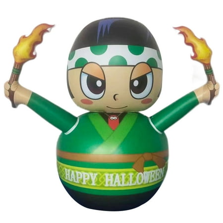 Peggybuy PVC Halloween Inflatable Fireman Dolls Giant Flameman ...