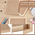 4 pc Rectangle Wood Painting Panels Blank Drawing Boards for Oil ...