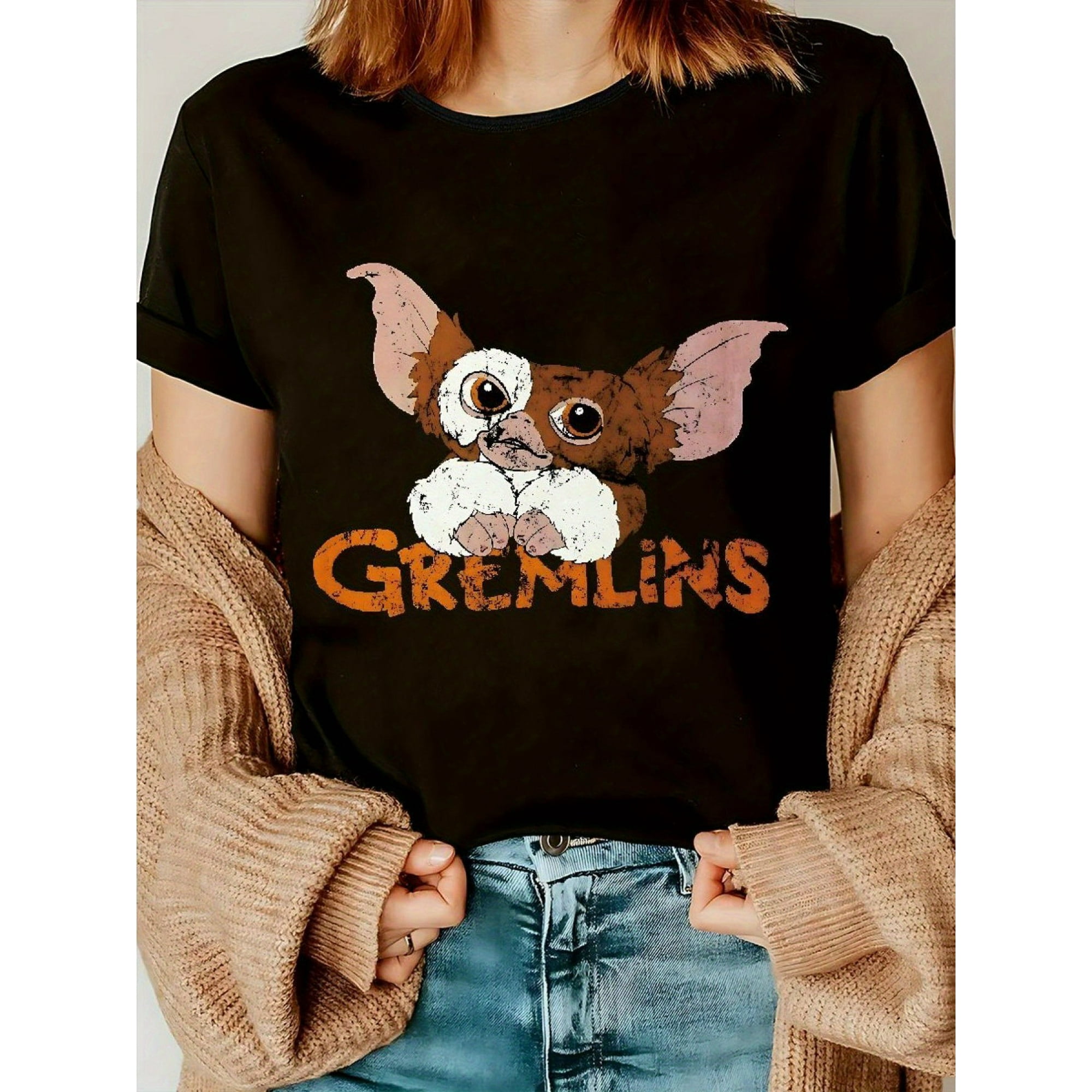 Click here for Generic Gremlins Graphic Womens White Tee - Soft &... prices