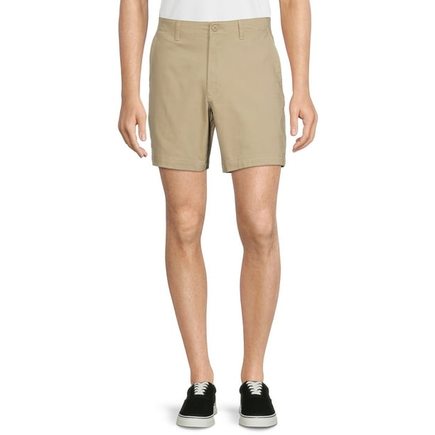 George Men's and Big Men's Flat Front Shorts, 7” Inseam, Sizes 28-54 ...
