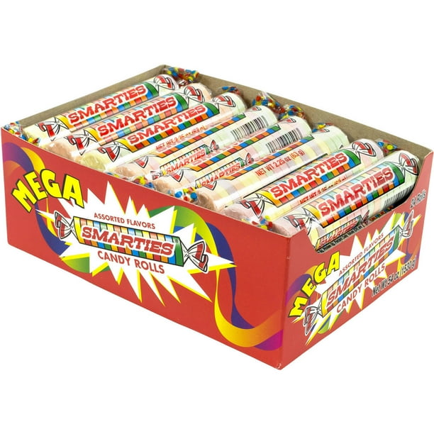 Smarties Mega Candy Rolls, 24 count, 54 oz - Walmart.com - Walmart.com