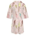 Colorful Melting Ice-cream Womens Dress With Pockets Summer V Neck 3/4 ...