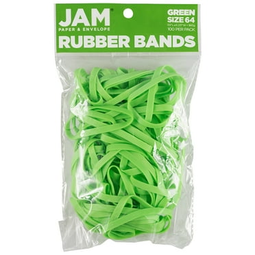 JAM Paper Rubber Bands, Size 33, Green, 100/Pack - Walmart.com