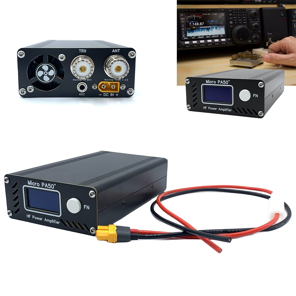 Amplificador Potencia Micro PA50 PLUS HF Con Medidor Potencia/SWR ...